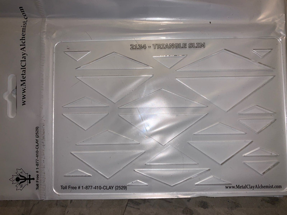 Template -Slim Triangle - Metal Clay Alchemist