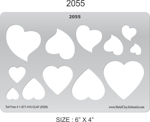 Different Size Heart Templates